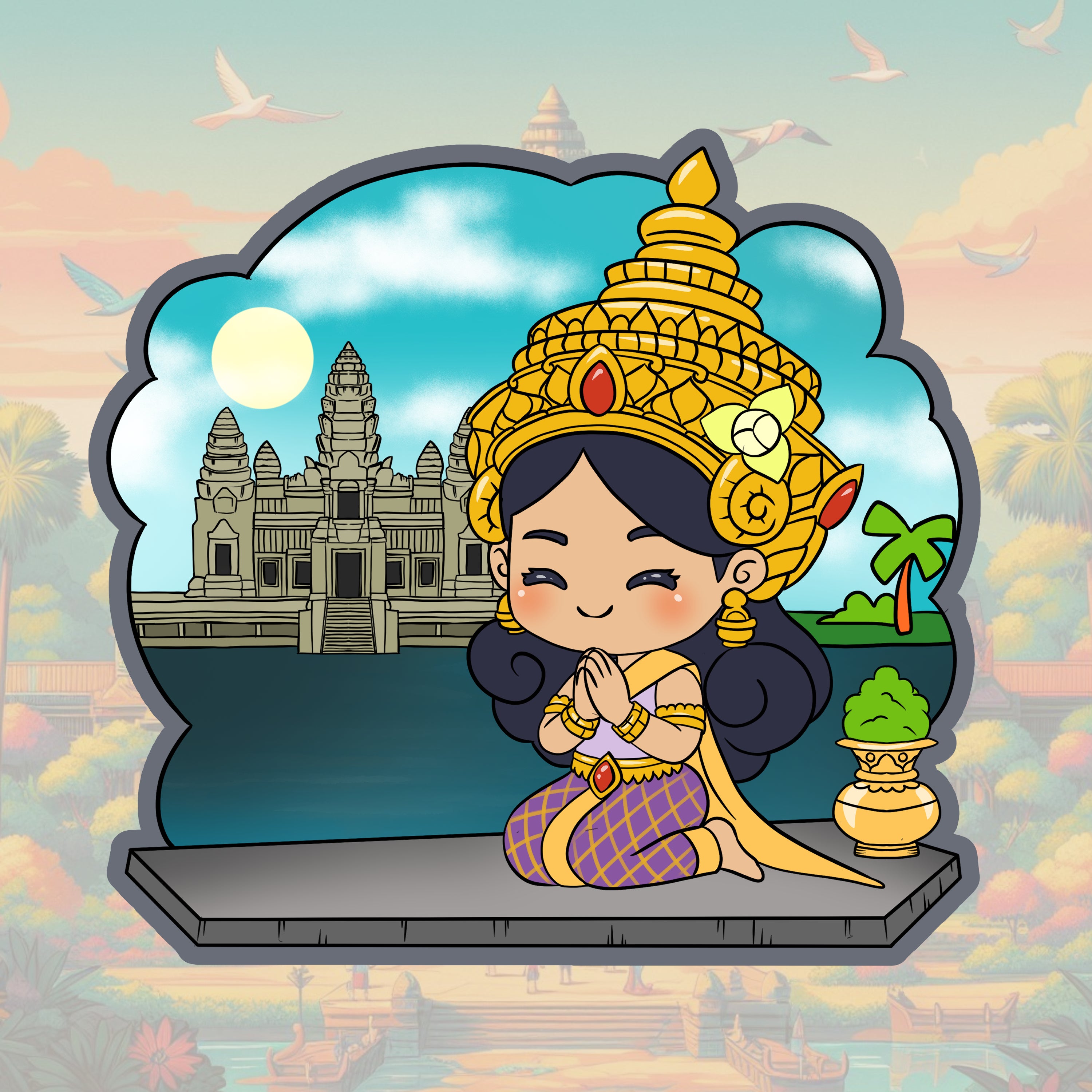 Temple Sampeah | Stickr Doodle Co.