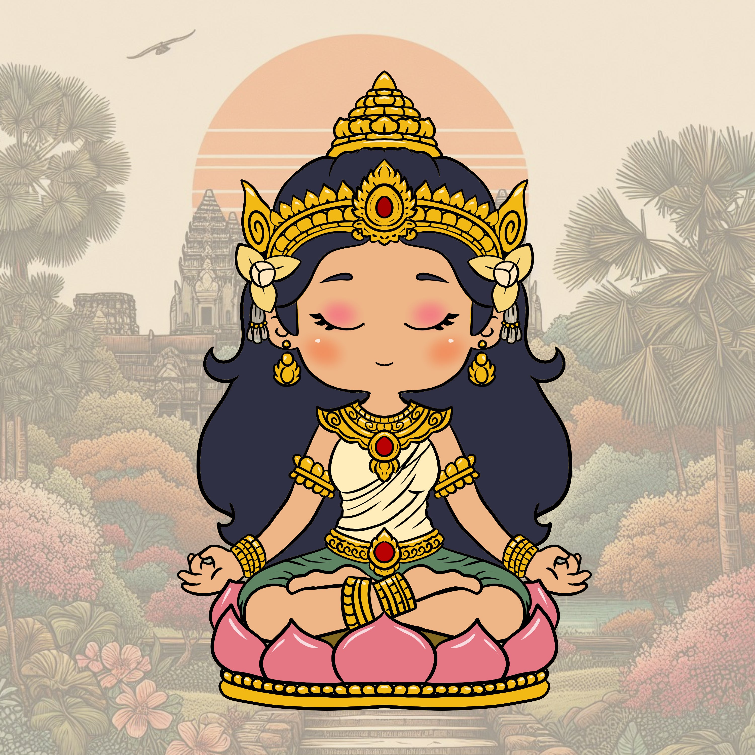 Sampeah Lotus | Stickr Doodle Co.